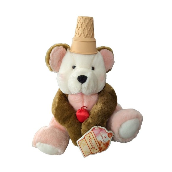 Hallmark | Toys | Vintage 993 Hallmark Bear Scoop Icecream Cone Plush ...